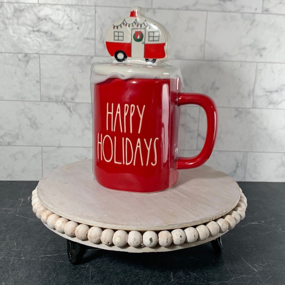 Rae Dunn | Dining | Nwt Rae Dunn Happy Holidays Mug With Lid | Poshmark